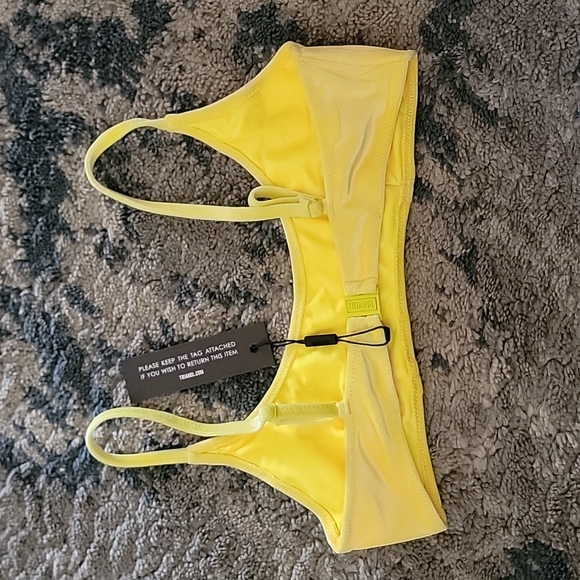 triangl swimwear | Swim | Yellow Velvet Triangl Swim Suit Top | Poshmark